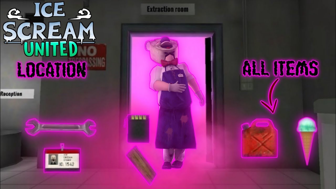 Ice Scream United - All Items Location Part 1 - YouTube