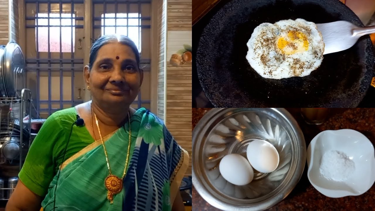 Egg Half Boil Recipe | ஹாஃப்பாயில் செய்முறை | How To Cook Egg Half Boil ...