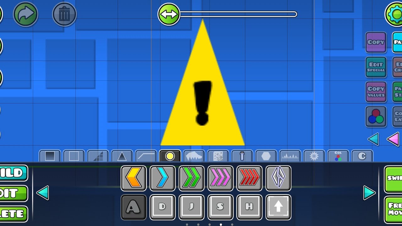 how to make warning sign? (easy to make) in gd only - YouTube