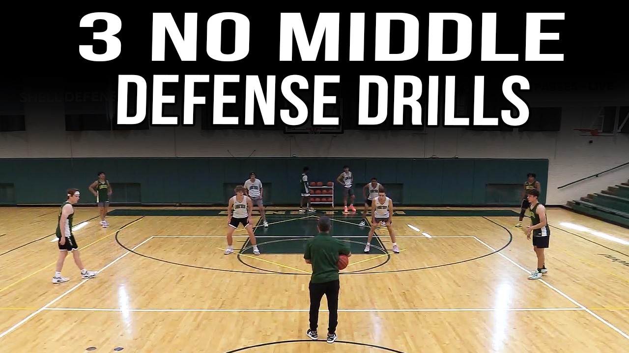 3 Best No Middle Basketball Defense Drill | Why Run The No Middle ...