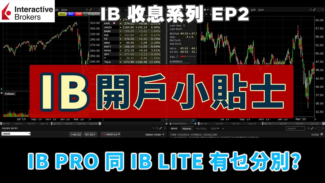 💹IB收息系列💹 EP2 IB 開戶小貼士 開IB PRO 定 IB LITE? How to open an Interactive ...