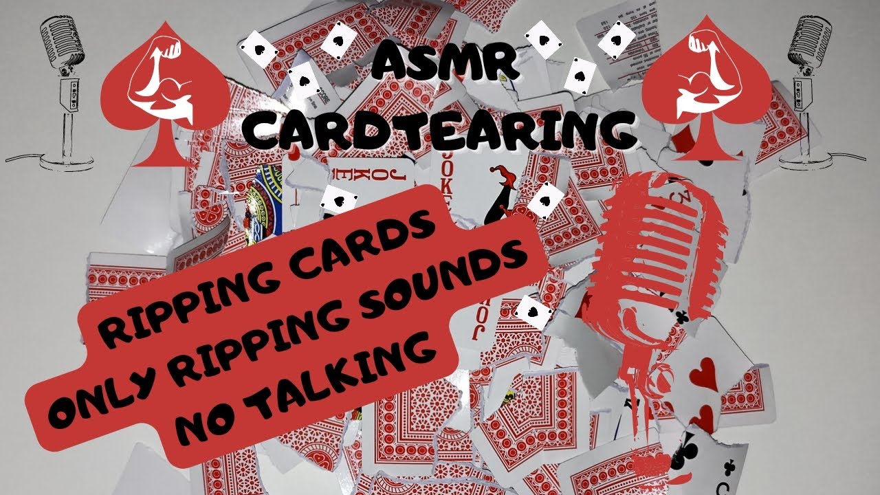 ASMR Ripping Cards, Only Ripping No Talking ️🃏 - YouTube