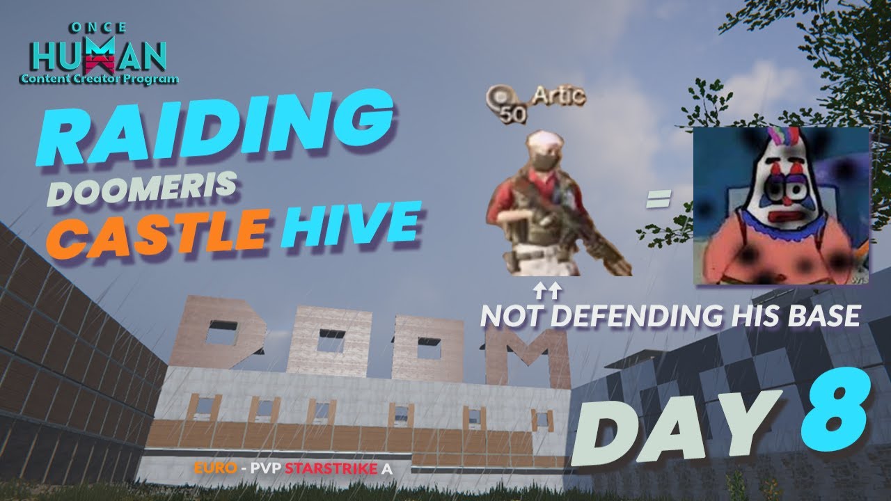 ONCE HUMAN CBT3 - RAIDING DOOMERIS CASTLE HIVE - YouTube