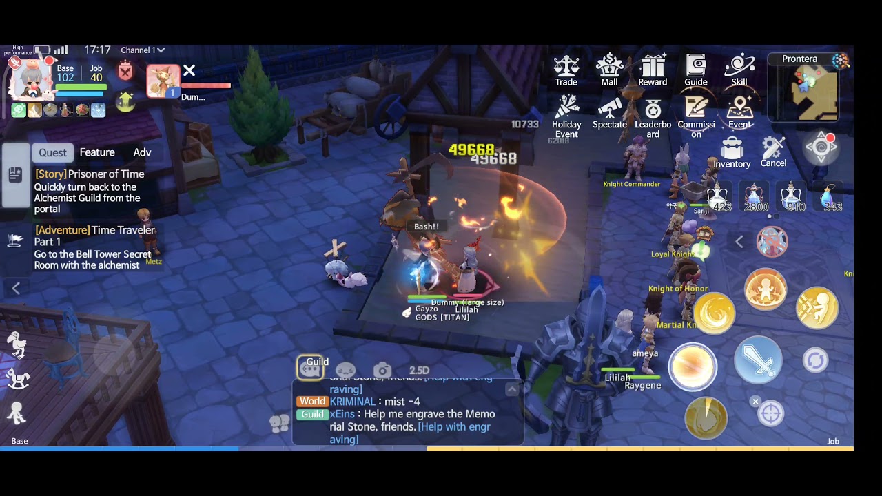 RAGNAROK : ORIGIN LORD KNIGHT SLS BUILD LV 100 SPAM SKILLS - YouTube