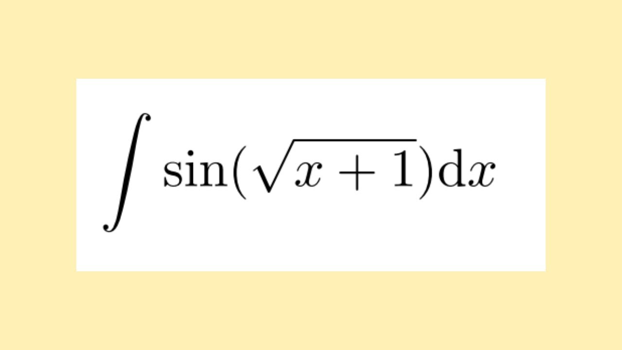 Random integral but using substitution to perform Integration By Parts ...