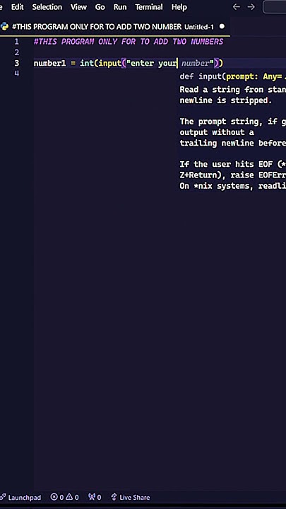this is only dor simple python program - YouTube