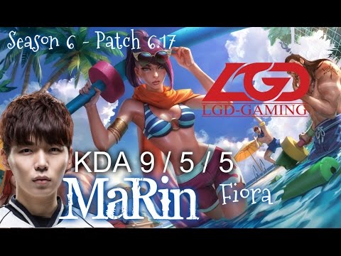 LGD MaRin FIORA vs SINGED Top - Patch 6.17 KR Ranked | League of Legends - YouTube