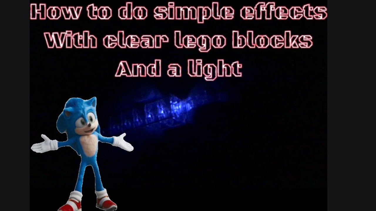 How 2 do simple effects with clear lego bricks and a light - YouTube