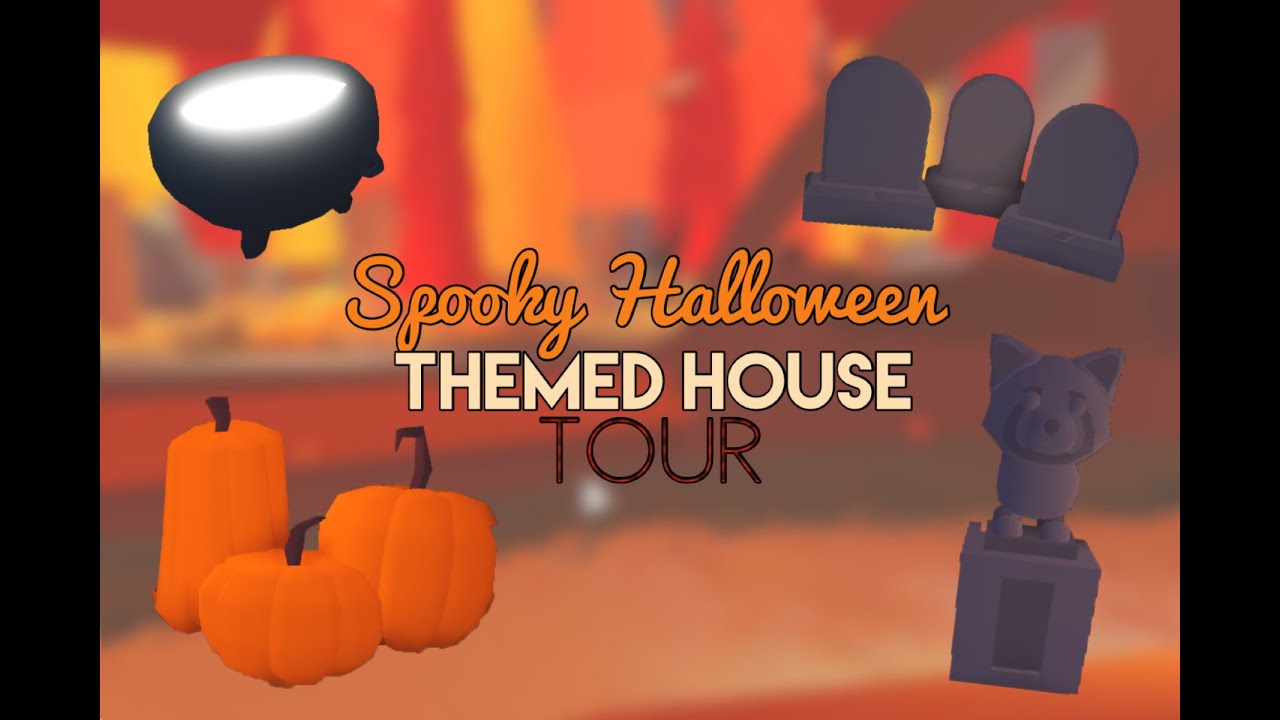 Spooky Halloween Themed Tiny House in Adopt Me! - YouTube