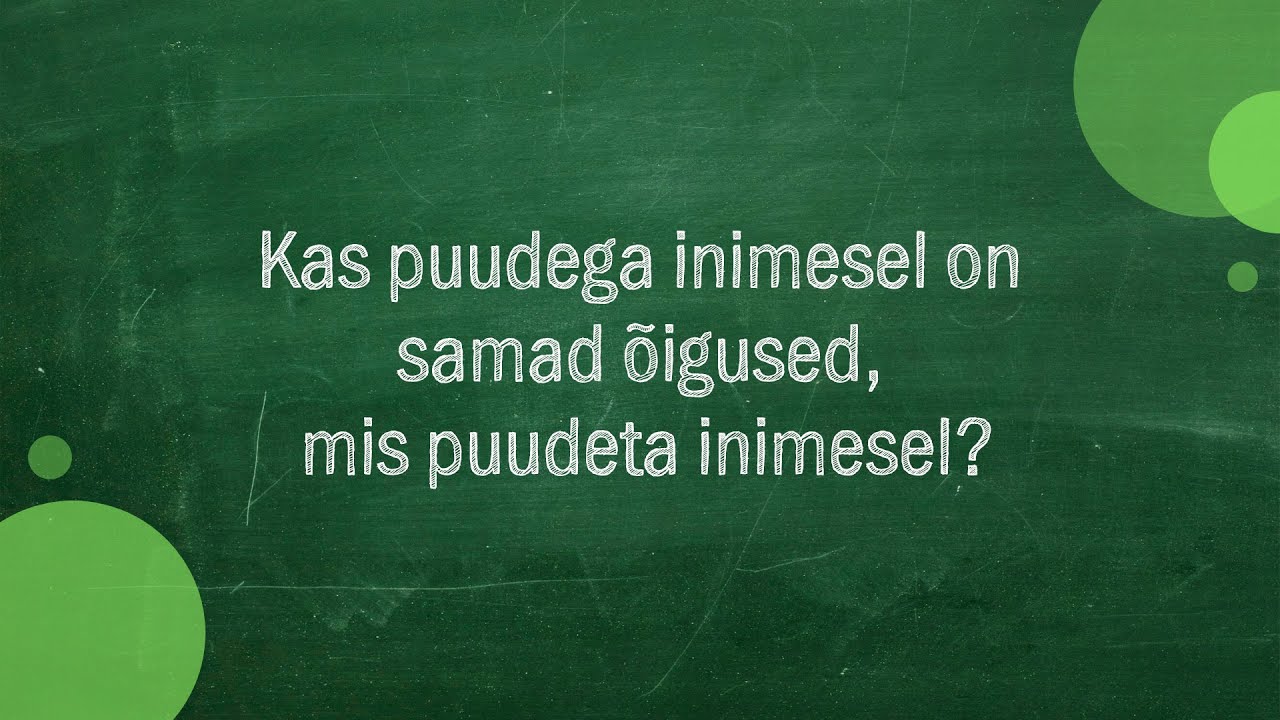 #382 Maarja Krais-Leosk - Kas puudega inimesel on samad õigused, mis ...