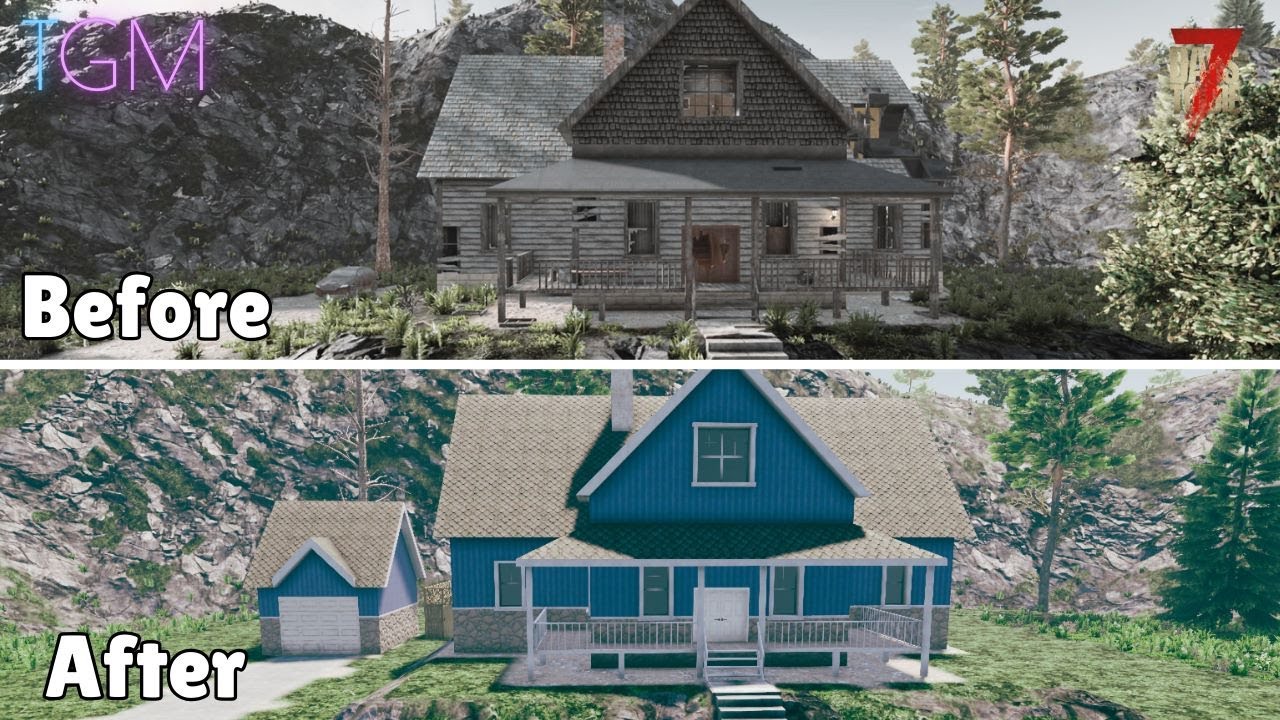 Turning Sal's Safehouse Into A Dream Home In 7 Days To Die 🏡 - YouTube