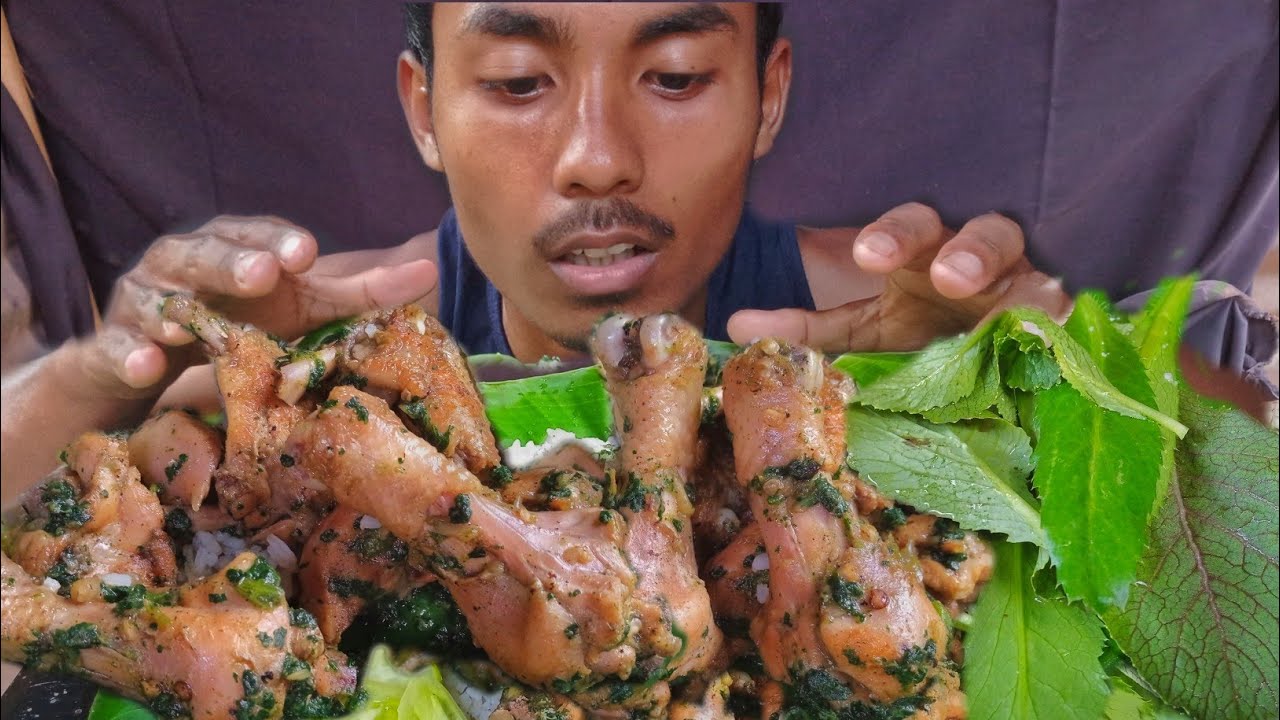 Garo style chicken kappa।।eating chicken kappa।।garo style chicken ...