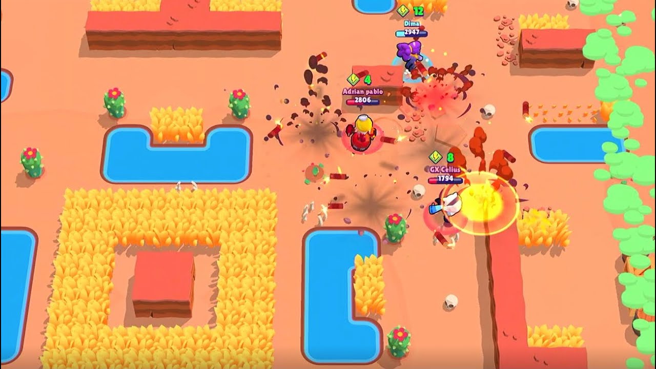 Brawl Stars insane fight scene Duo Showdown - YouTube
