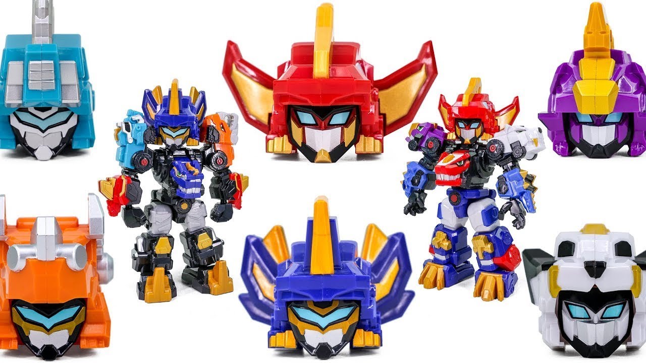 DinoCore S04 EP 01 -02 Super Heroes Gathering Transformation Robot Toy ...