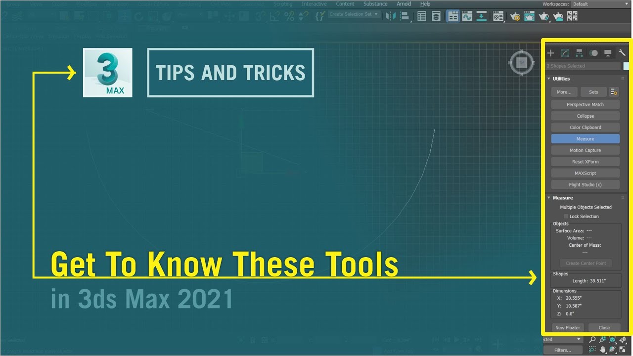 Get to Know Measure Tools in 3ds Max 2021 || Tips and Tricks in Hindi ...