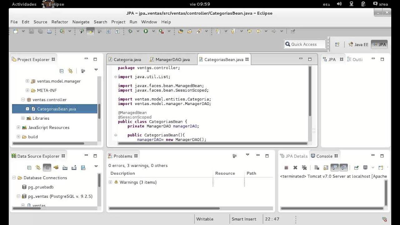 JSF JPA CRUD part 2 función READ - YouTube