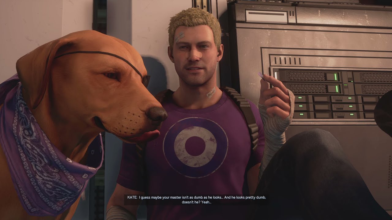 Clint And Kate Find Lucky The Pizza Dog Marvel's Avengers - YouTube