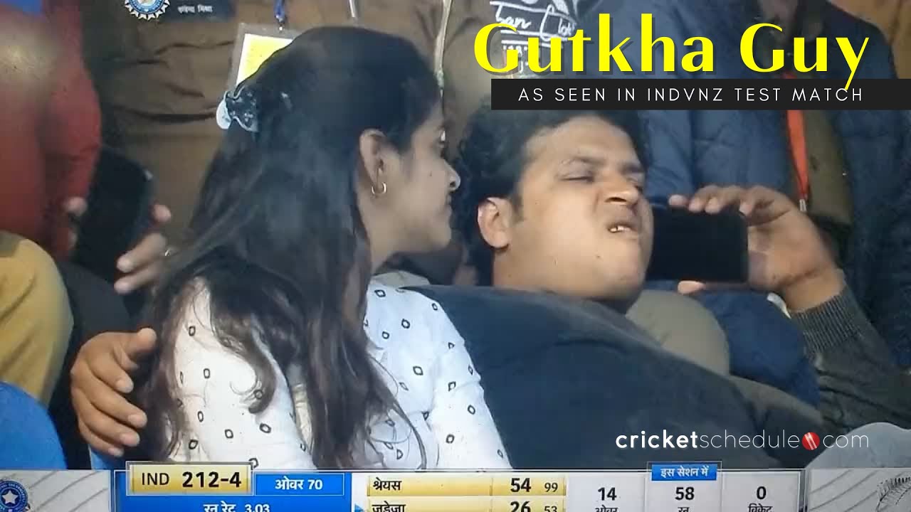Man eating Gutkha in Kanpur Test goes Viral | Inspires hilarious memes ...