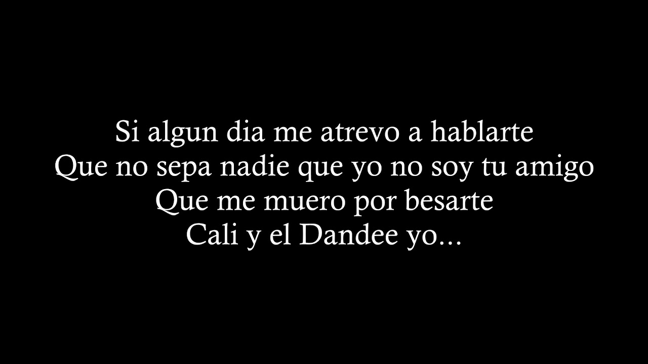 Cali Y El Dandee, Mike Bahia - Tu Nombre (letra) - YouTube