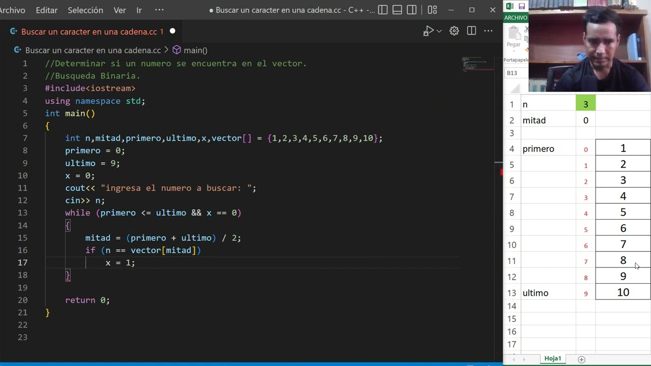 Búsqueda binaria c++ - YouTube