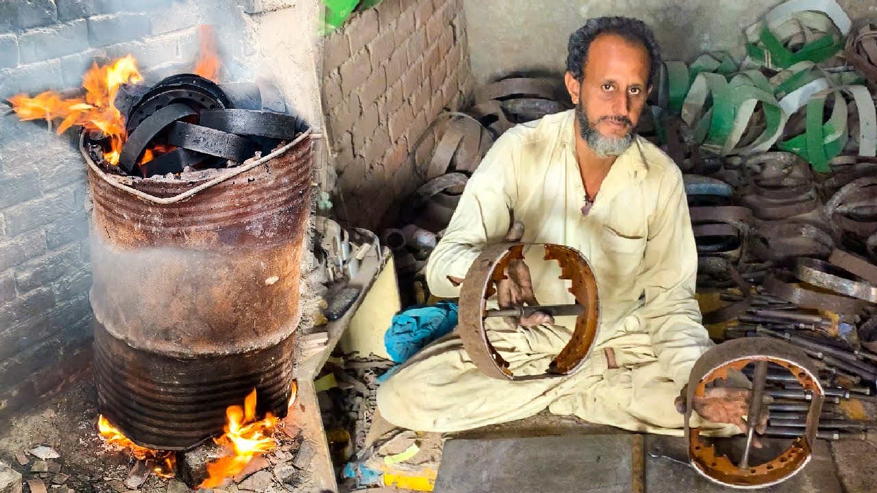 Truck Trailer Brake Shoe Manufacturing Process in Factory | How are ...