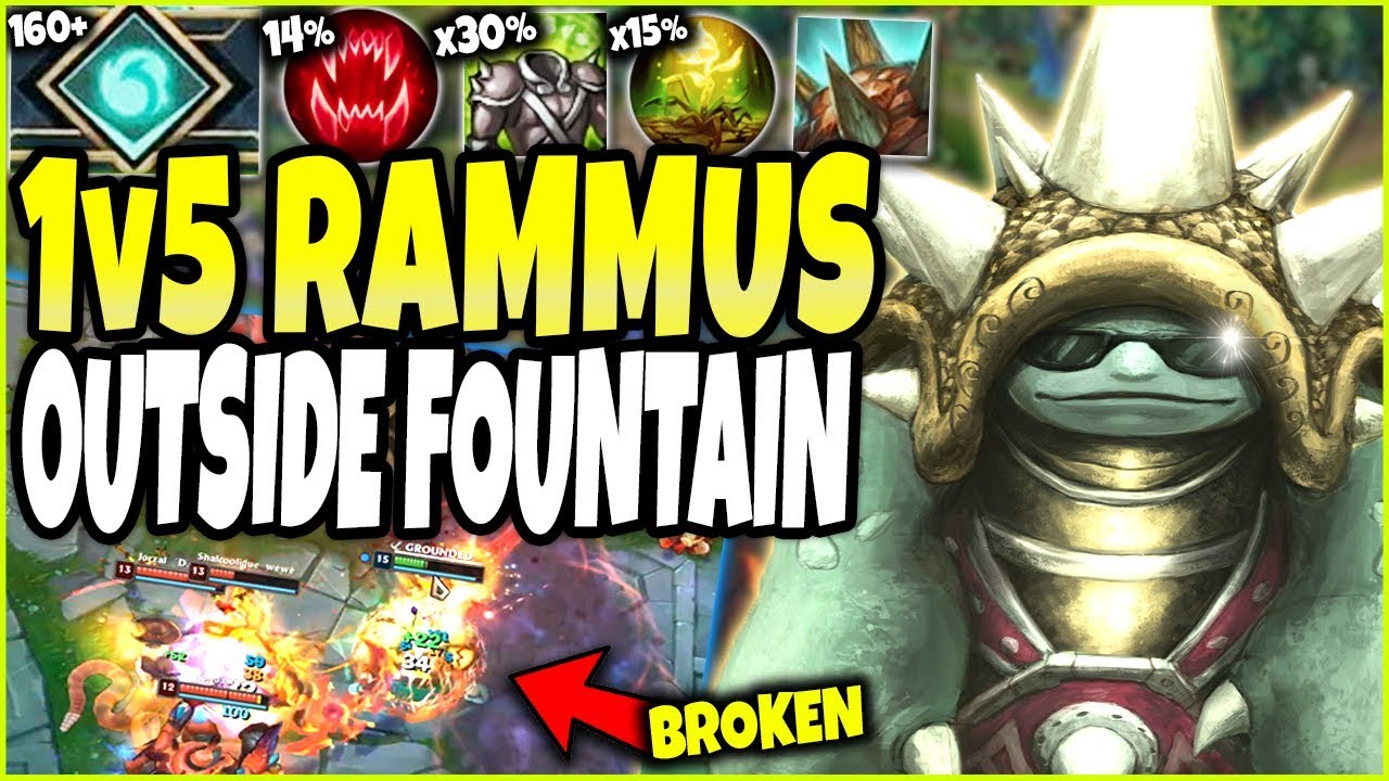 Ocean Drake Soul + RAMMUS = 1v5 EASY 🔥 Best Rammus Season 10 Build 🔥 ...