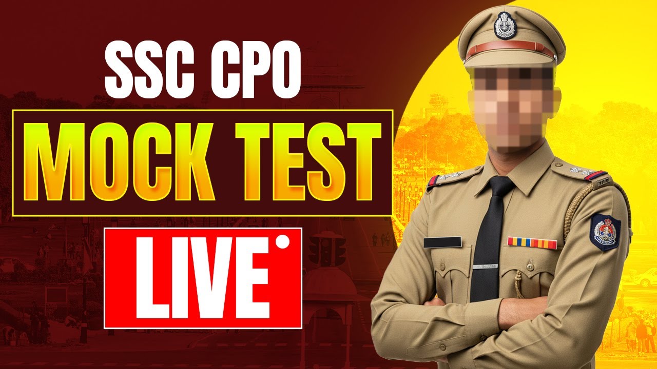 🔴 LIVE MOCK TEST | SSC CPO 2025: Practice Mock (Day 3) | Testbook - YouTube