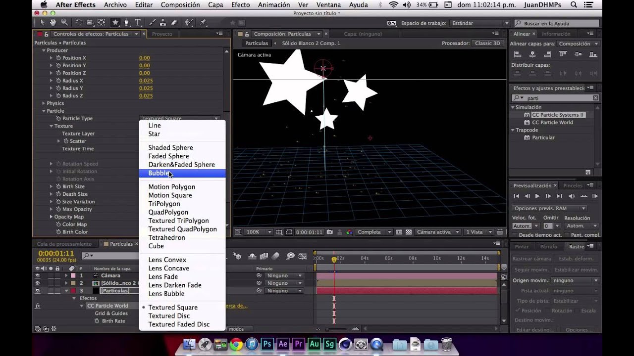 Tutorial After Effects Particular y Particle World a fondo - YouTube