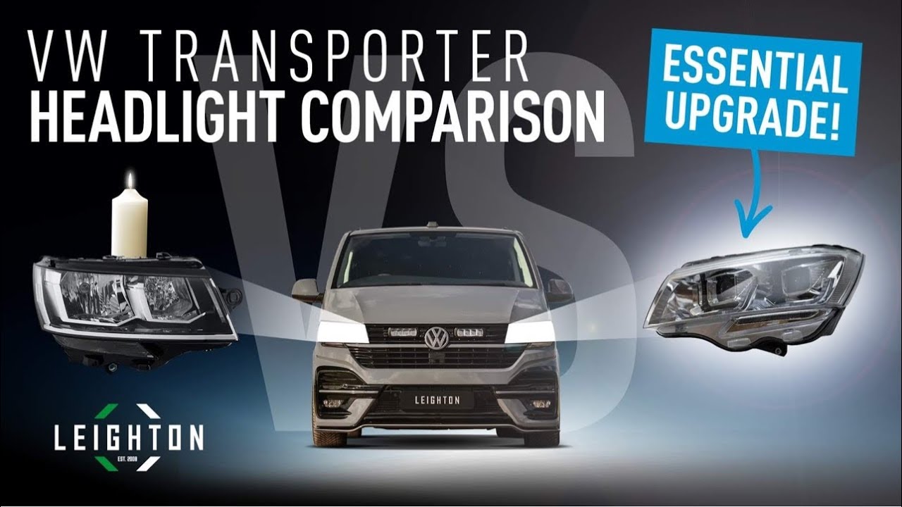 We Compare VW Transporter Headlight options | Leighton Vans - YouTube