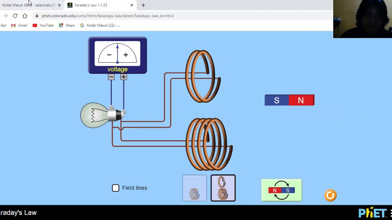 Hukum Fareday (PHET FARADAY'S LAW) -Tugas Praktikum Fisika Dasar II A ...
