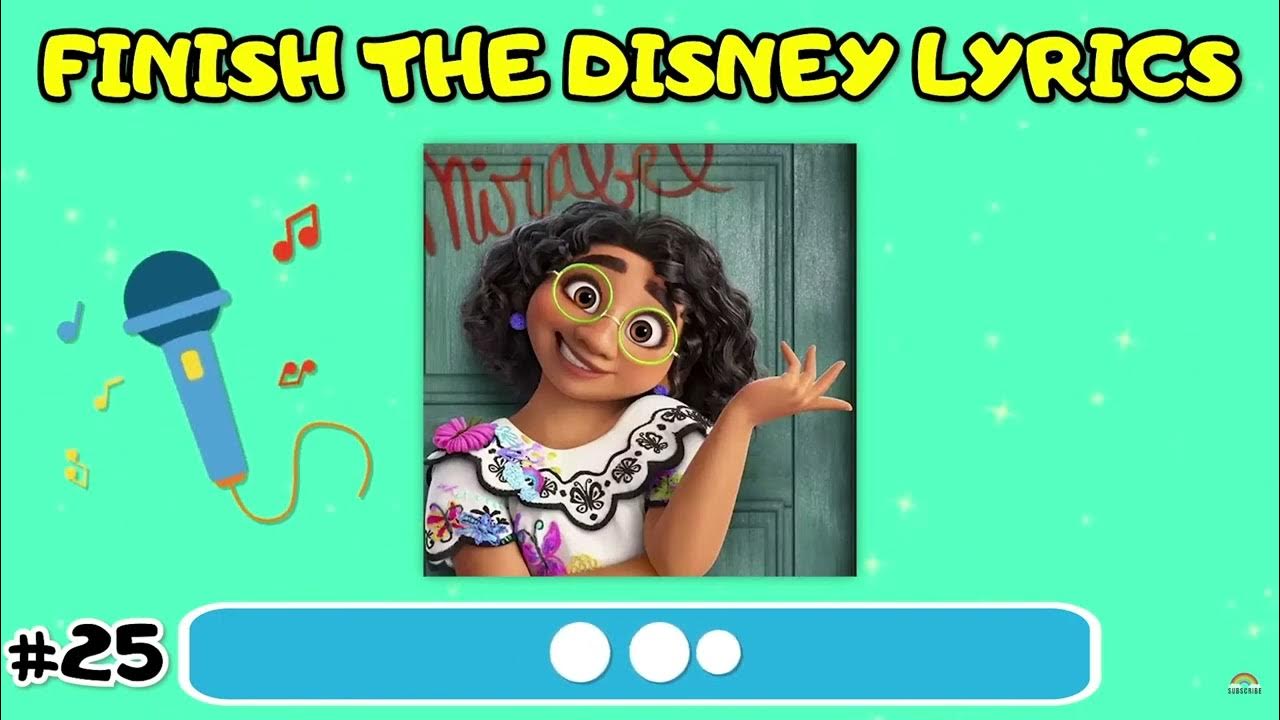 Finish the lyrics Disney Edition (Reacting) - YouTube