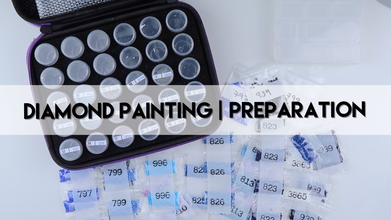 Diamond Painting - Breakdown & Preparation | 20x25 Couple - YouTube