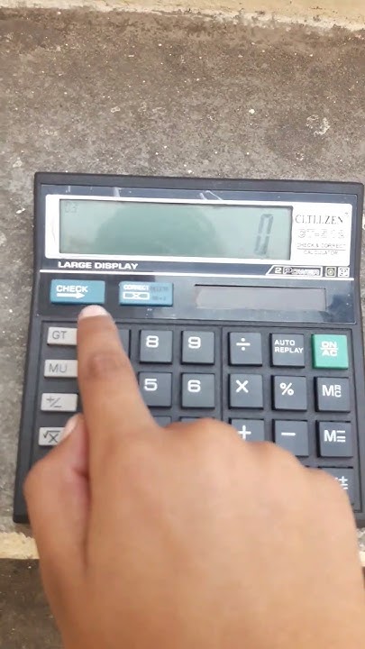 How to off a CT-512 calculator - YouTube