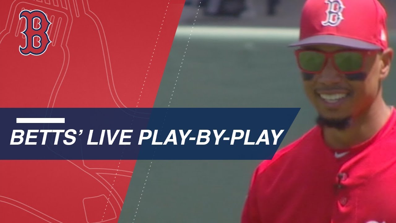 Mookie Betts' HILARIOUS reaction while mic'd up - YouTube