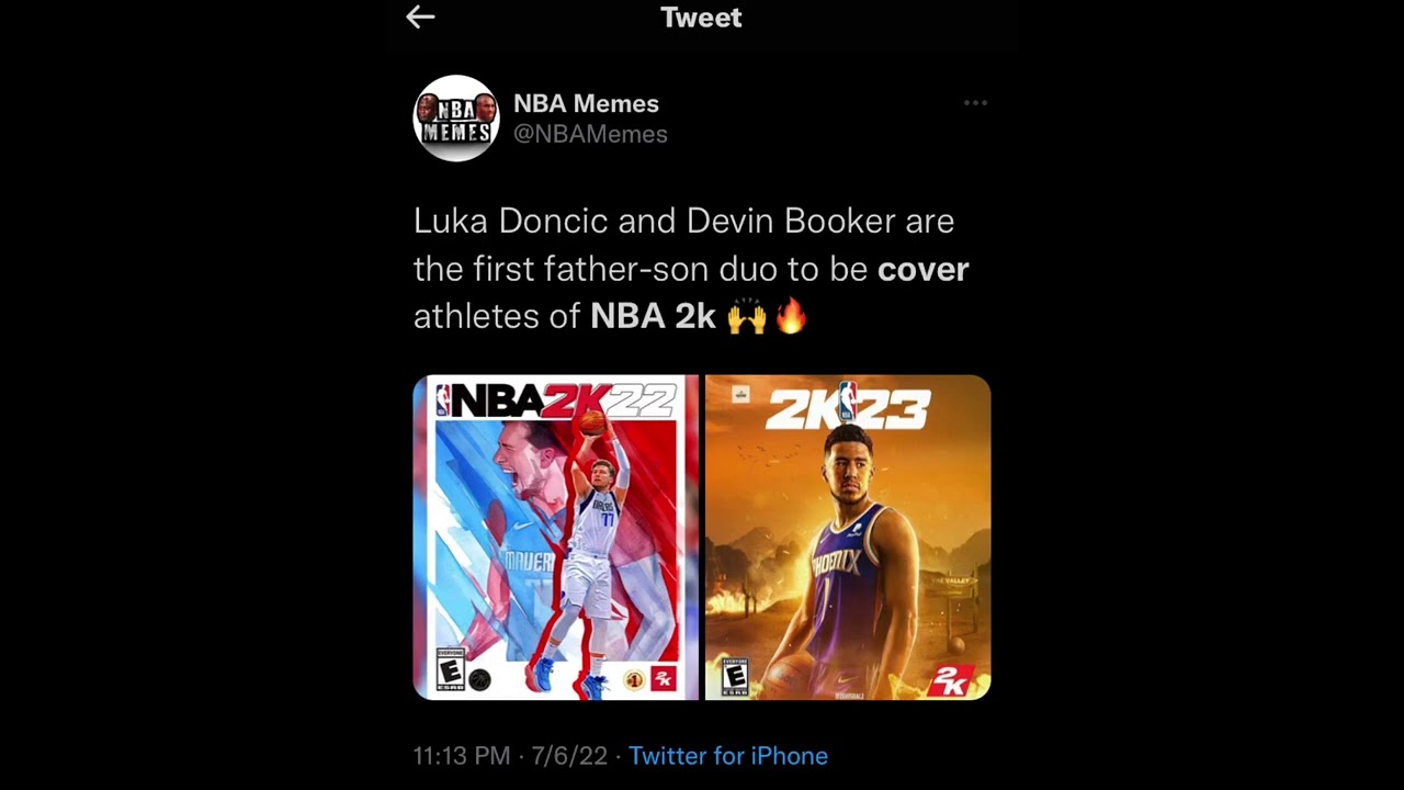 Luka Doncic and Devin Booker are the FIRST Father Son DUO on 2K Covers😳 ...