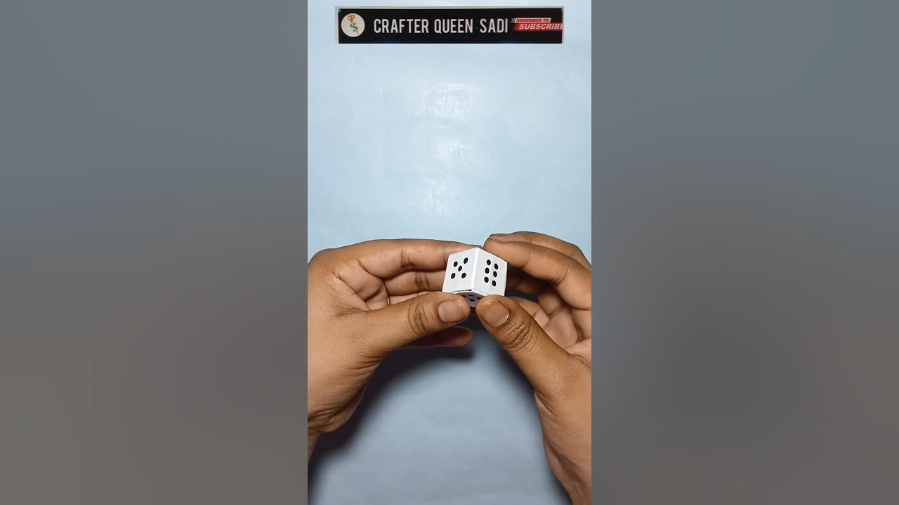 Paper Ludo dice! how to make ludo dice! 3d paper dice. #shorts #diy - YouTube