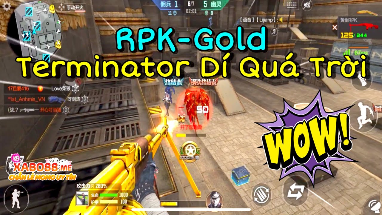 CF Mobile | RPK-Gold Huyền Thoại Gặp Mấy Anh Terminator Cọc Cằn Dí Quá ...