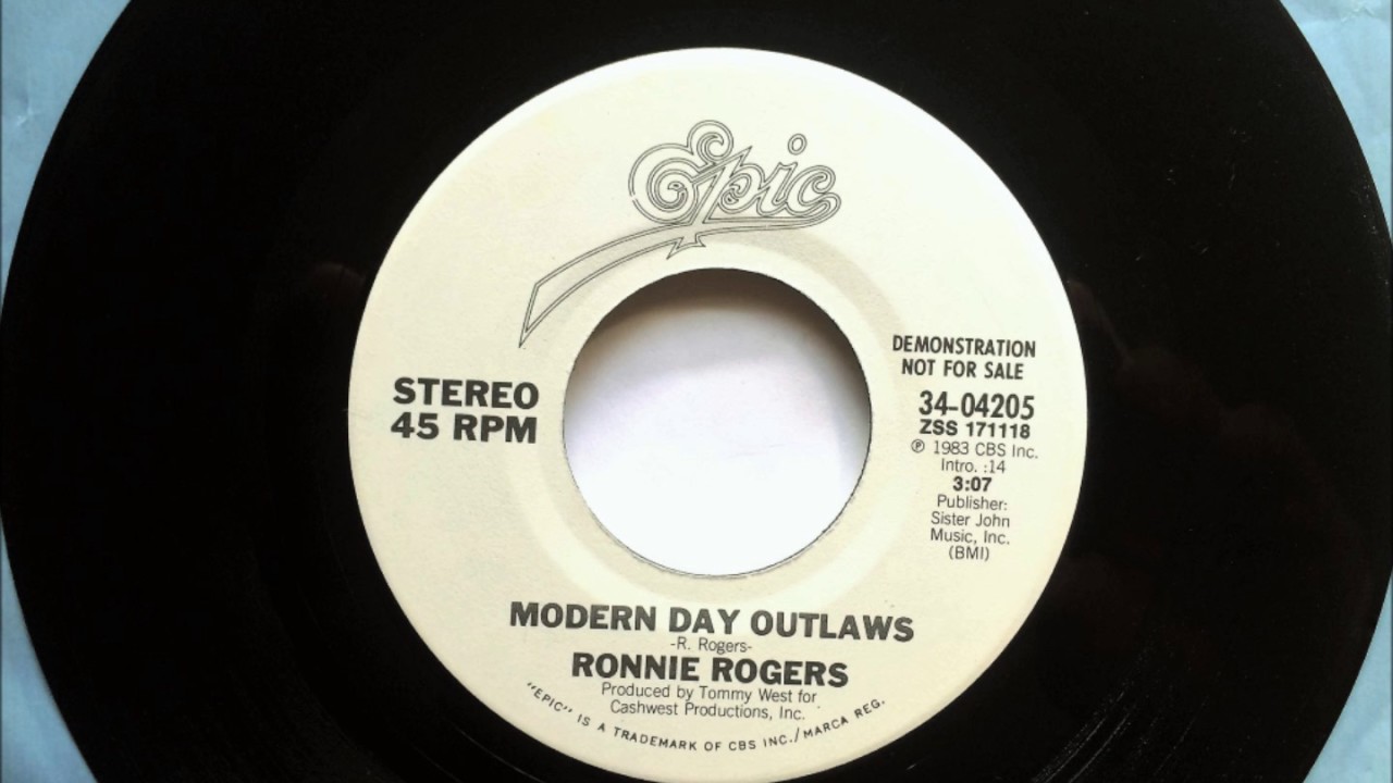 Modern Day Outlaws , Ronnie Rogers , 1983 - YouTube