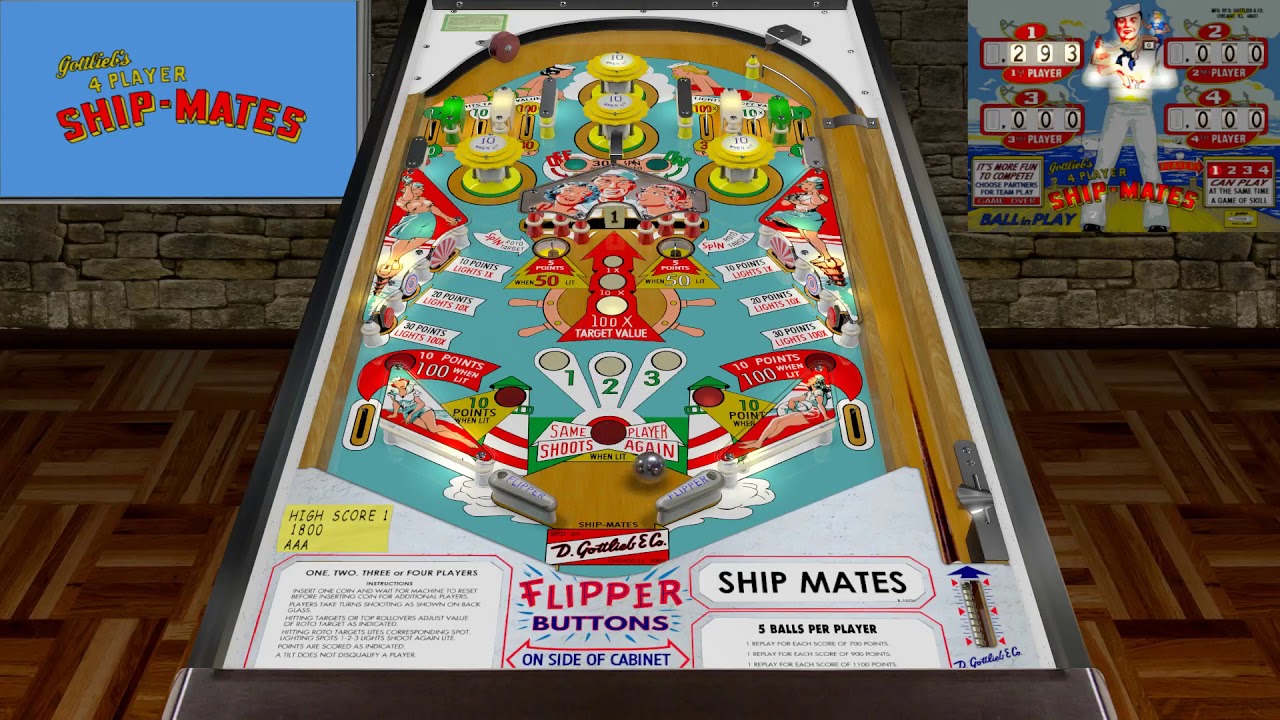 Ship Mates Pinball VPX - YouTube