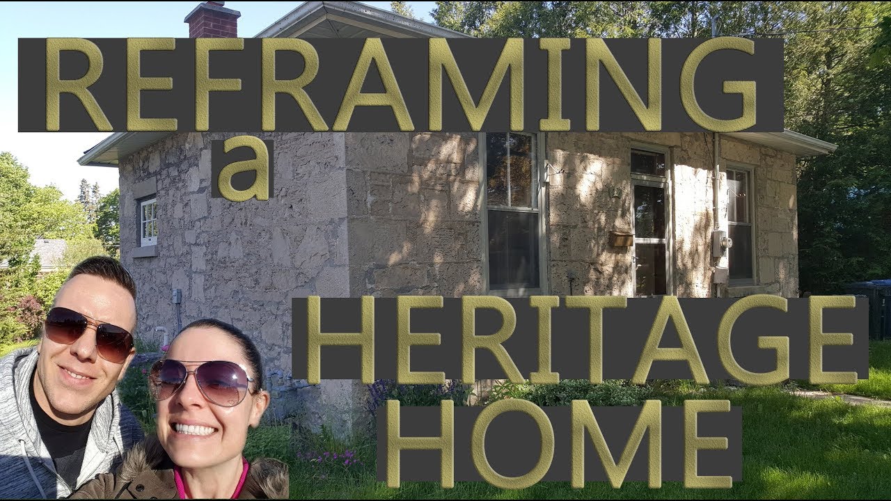 Century old Heritage home - Reframing the whole house - YouTube