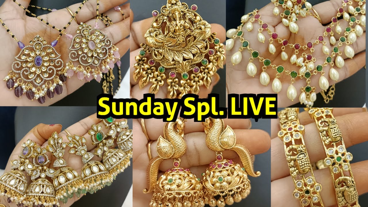 👉Sunday Spl..Beads Making 🔥Gold Copy Sets...#viral #latest #live ...