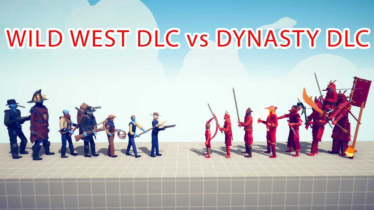 WILD WEST DLC Team vs DYNASTY DLC Team - Totally Accurate Battle ...