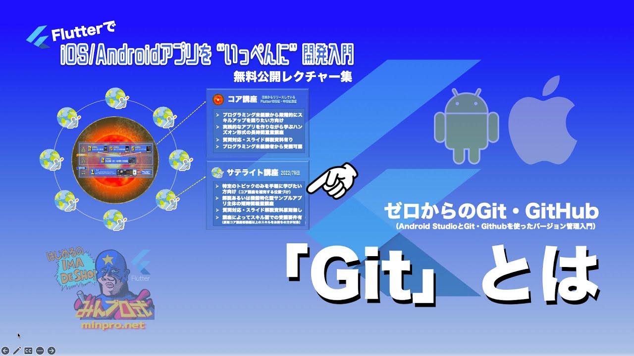 【ゼロからのGit・GitHub】「Git」とはー初心者専門Flutterアプリプログラミング講座「みんプロ式」 - YouTube