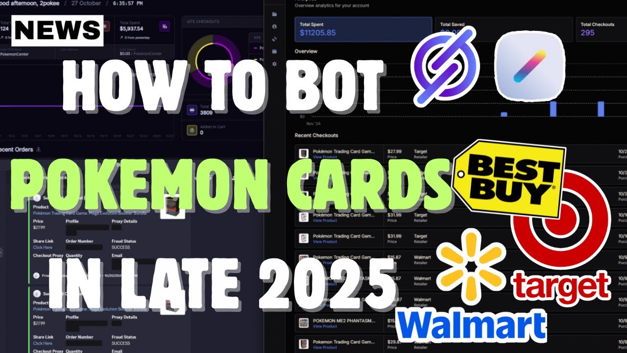 How to BOT POKEMON CARDS IN LATE 2025! MOST UP TO DATE VIDEO (US, CA ...