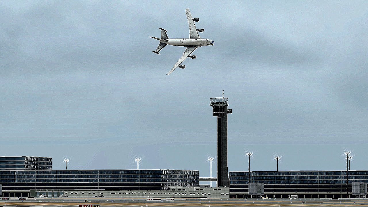 Huge Plane Almost collides with the ATC TOWER , Emergency Landing on ...