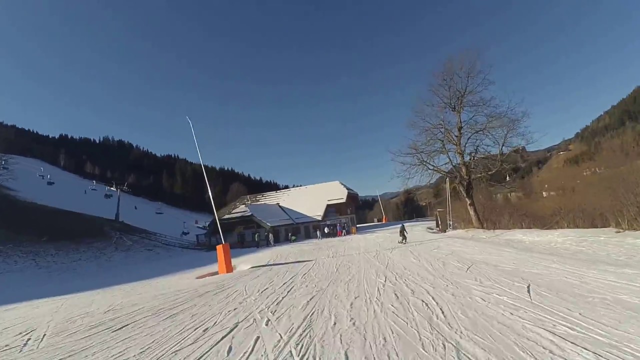 skiing at Gerlitzen Alpe 8 9 downhill runs - YouTube