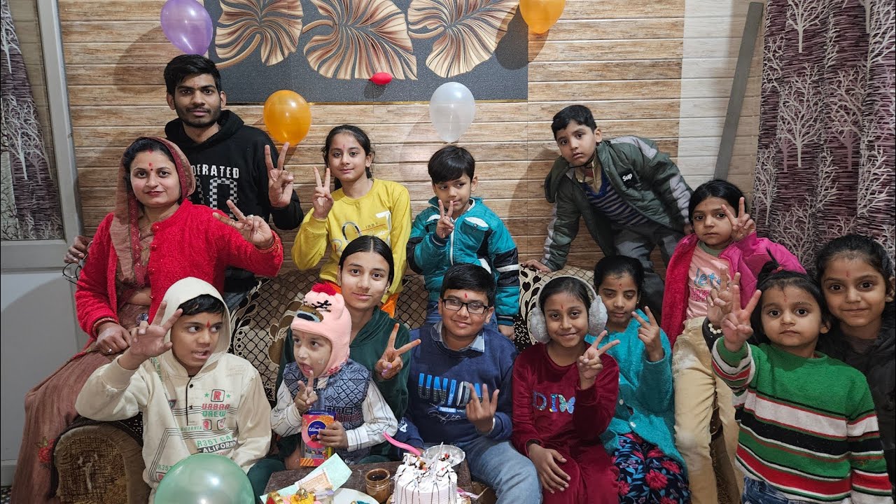 Happy Birthday Video With Family Yajat & Nonu - YouTube