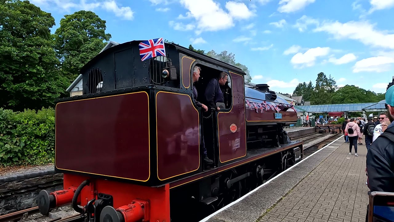 Steam Train and Cruise on Windermere, Lake District, England - YouTube