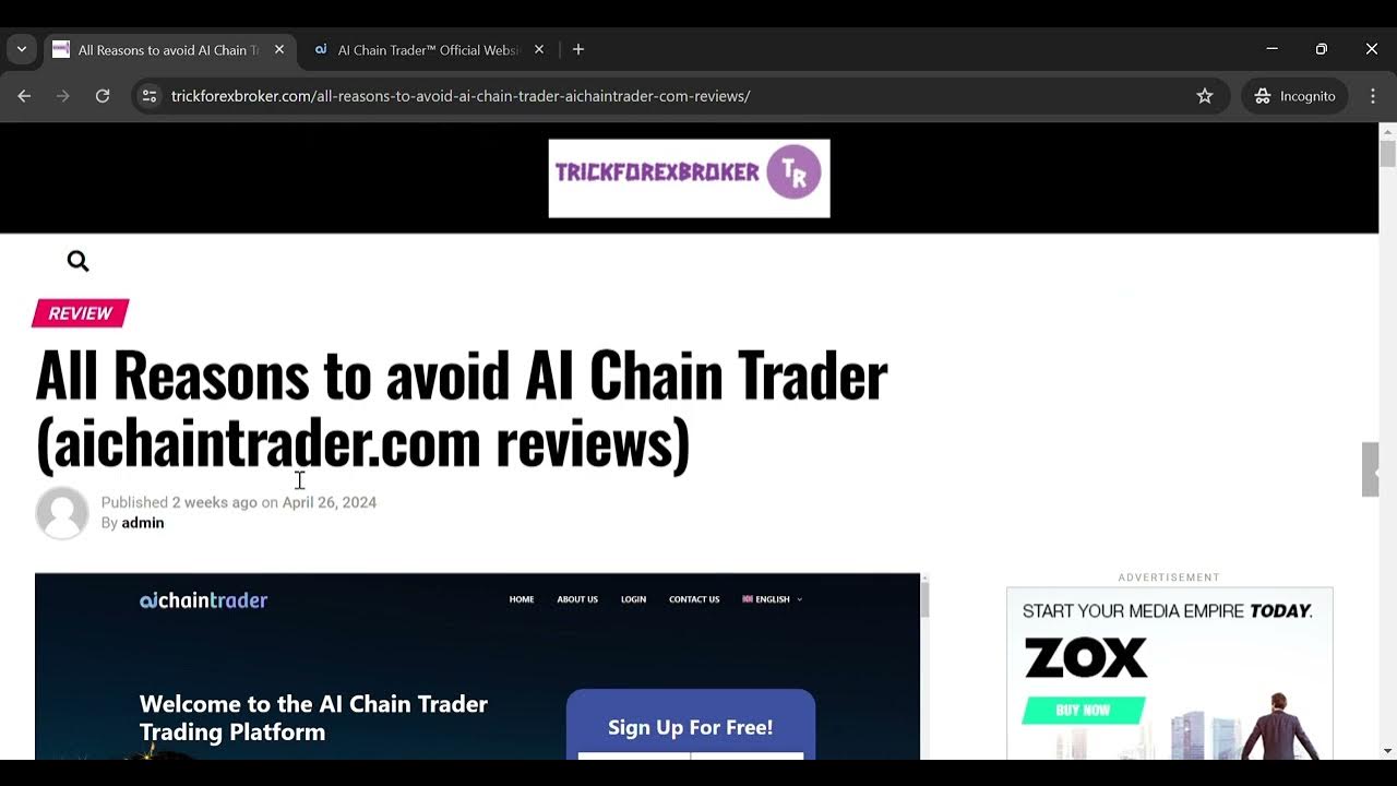 AI Chain Trader Review (aichaintrader.com Scam?) - YouTube