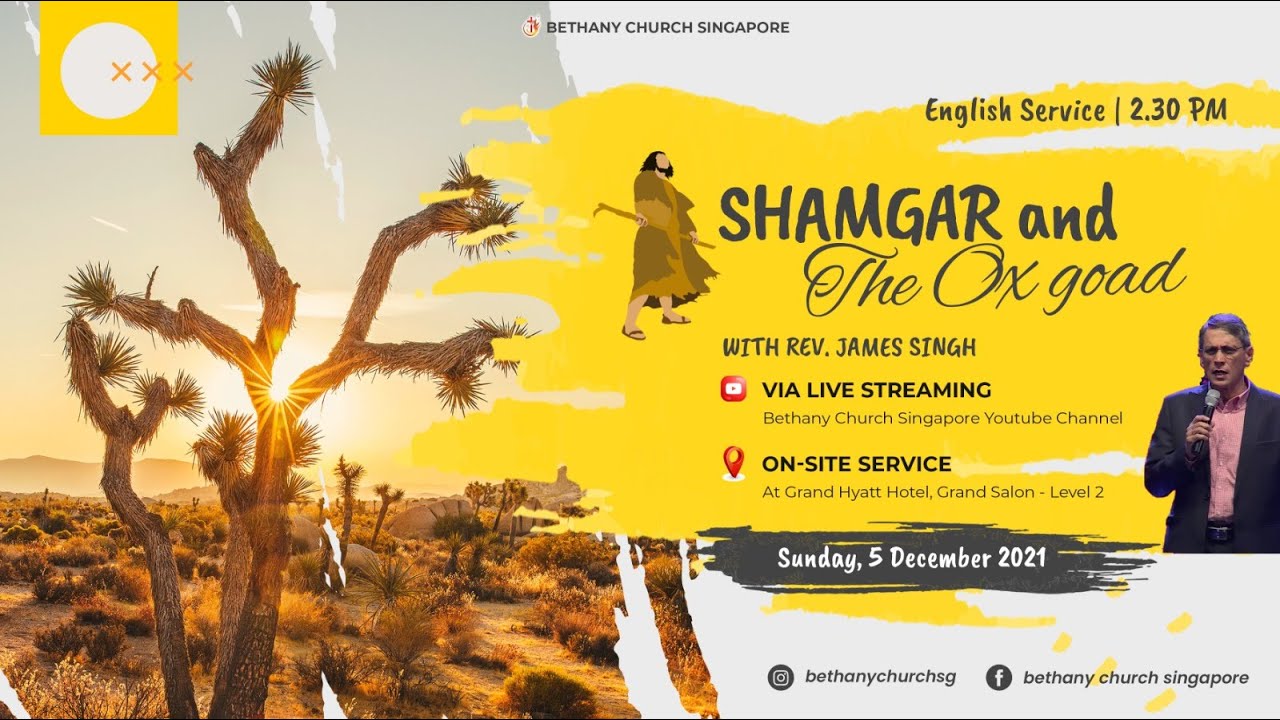 SHAMGAR & THE OX GOAD - REV. JAMES SINGH - YouTube